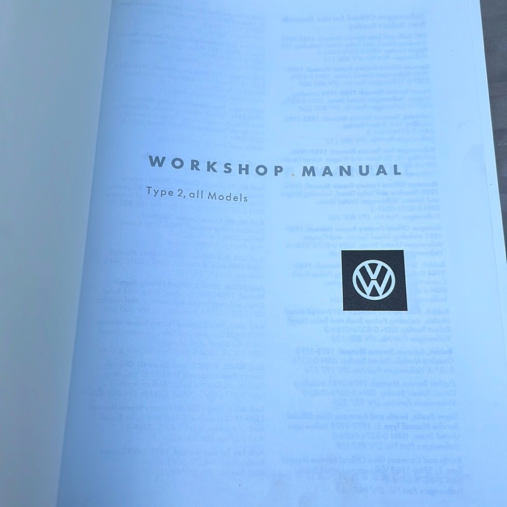 Vw Workshop Manual, Volkswagen Transporter 1963-1967 - Gem